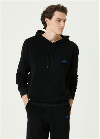 Knt Erkek Siyah Kapüşonlu Logo Detaylı Sweatshirt L Eu Knt Erkek Siyah Kapüşonlu Logo Detaylı Sweatshirt L Eu