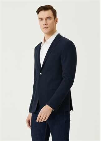 Palzileri Lab Erkek Lacivert Pötikare Desenli Ceket 50 IT