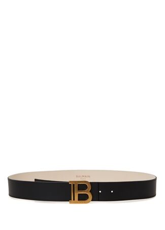 Balmain Kadın Siyah Logo Tokalı Deri Kemer 80 EU Balmain Kadın Siyah Logo Tokalı Deri Kemer 80 EU