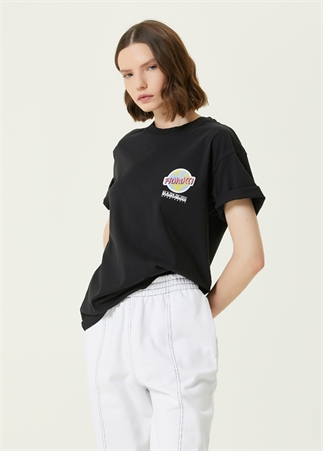 Fiorucci X Napapijri Kadın X Globe Siyah Bisiklet Yaka T-shirt L Eu Fiorucci X Napapijri Kadın X Globe Siyah Bisiklet Yaka T-shirt L Eu