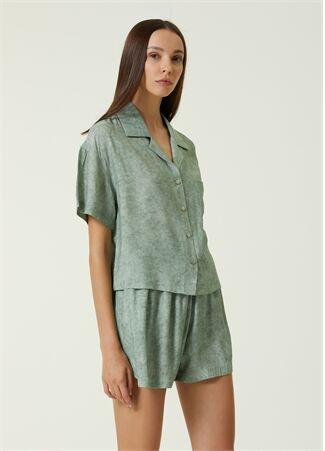 Agaleevic Kadın Yeşil Şort Takım S/M EU