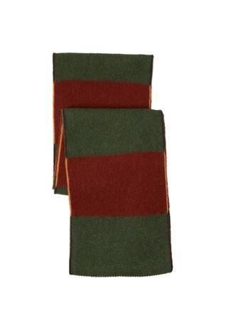 Howlin Erkek Kırmızı Yeşil Yün Atkı EU Howlin Erkek Kırmızı Yeşil Yün Atkı EU