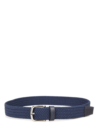 Beymen Collection Erkek Lacivert Örgü Dokulu Kemer IT Beymen Collection Erkek Lacivert Örgü Dokulu Kemer IT