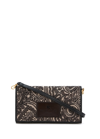 Etro Kadın Colorblocked Etnik Desenli Çanta EU Etro Kadın Colorblocked Etnik Desenli Çanta EU
