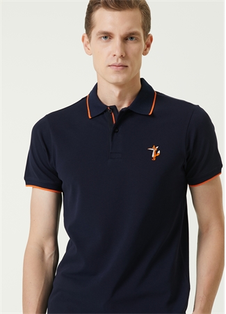 Ruck&Maul Erkek Lacivert Polo Yaka Biye Detaylı T-shirt S EU Ruck&Maul Erkek Lacivert Polo Yaka Biye Detaylı T-shirt S EU
