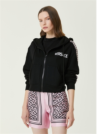 Versace Kadın Siyah Kapüşonlu Logo Detaylı Sweatshirt 40 IT Versace Kadın Siyah Kapüşonlu Logo Detaylı Sweatshirt 40 IT