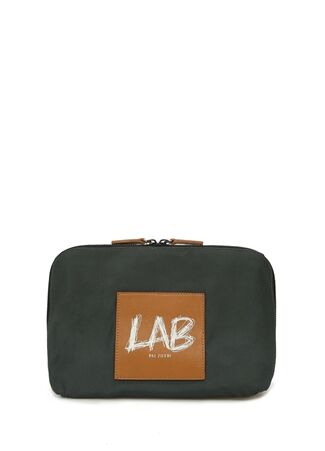 Palzileri Lab Erkek Siyah Logo Baskılı Portföyü Yeşil EU