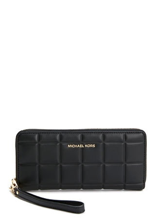 Michael Kors Kadın Siyah Logolu Deri Cüzdan EU Michael Kors Kadın Siyah Logolu Deri Cüzdan EU