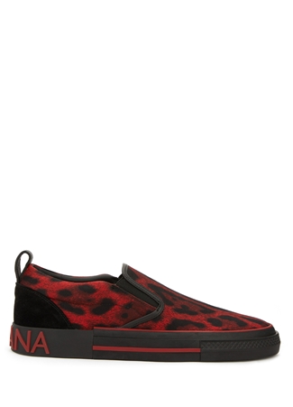Dolce&Gabbana Erkek Kırmızı Siyah Desenli Logolu Sneaker 42 EU Dolce&Gabbana Erkek Kırmızı Siyah Desenli Logolu Sneaker 42 EU