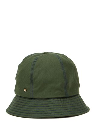 Inverni Kadın Haki Dekoratif Dikişli Yün Şapka 57 EU