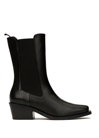 Stuart Weitzman Kadın Siyah Deri Bot 36 EU Stuart Weitzman Kadın Siyah Deri Bot 36 EU