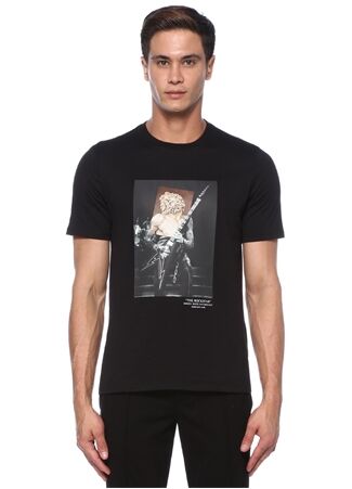 Neil Barrett Erkek Siyah Fotoğraf Baskılı T-shirt S EU