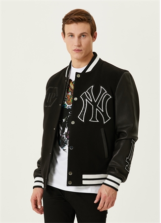 Philipp Plein Erkek Siyah Garni Detaylı Logolu Bomber Mont L EU Philipp Plein Erkek Siyah Garni Detaylı Logolu Bomber Mont L EU