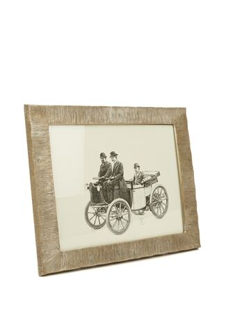 Pigeon & Poodle Tulua Gold Çizgi Dokulu Çerçeve Gri