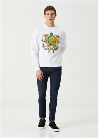 Versace Erkek Skinny Fit Lacivert Jean Pantolon 32 US Versace Erkek Skinny Fit Lacivert Jean Pantolon 32 US