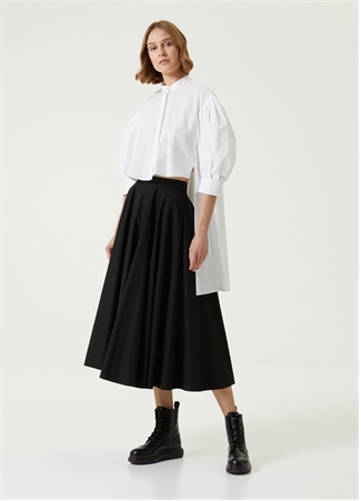 Alexander McQueen Kadın Beyaz Hakim Yaka Sırt Detaylı Gömlek 40 IT Alexander McQueen Kadın Beyaz Hakim Yaka Sırt Detaylı Gömlek 40 IT