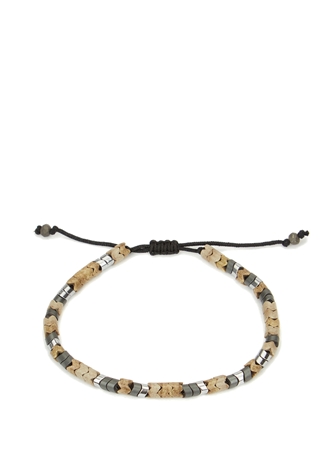 Beymen Club Erkek İnce Kırık Doğal Taşlı Tek Sıra Bileklik Gri EU Beymen Club Erkek İnce Kırık Doğal Taşlı Tek Sıra Bileklik Gri EU