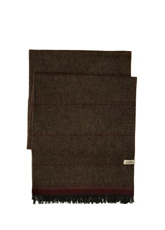 Beymen Erkek Kahverengi Mikro Desenli Atkı EU