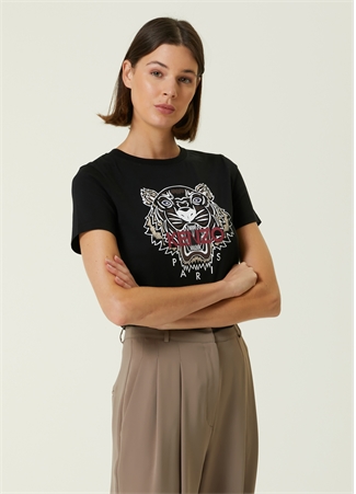 Kenzo Kadın Siyah Logo Baskılı Basic T-shirt XS EU Kenzo Kadın Siyah Logo Baskılı Basic T-shirt XS EU