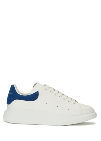 Alexander McQueen Erkek Oversize Beyaz Mavi Logolu Deri Sneaker 42 EU Alexander McQueen Erkek Oversize Beyaz Mavi Logolu Deri Sneaker 42 EU