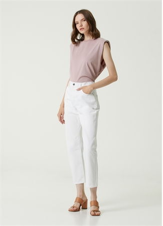 Frame Denim Kadın Le Pixie Slouch Beyaz Jean Pantolon 24 US Frame Denim Kadın Le Pixie Slouch Beyaz Jean Pantolon 24 US