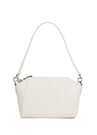 Givenchy Kadın 4G Antigona XS Deri Omuz Çantası Beyaz EU
