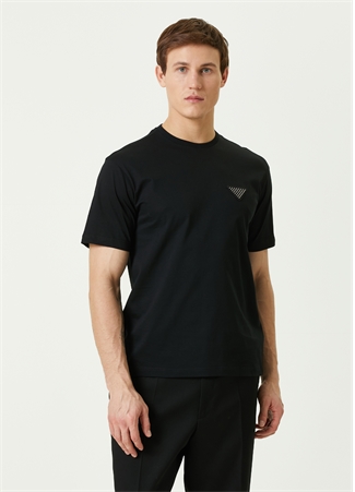 Prada Erkek Siyah Patch Detaylı T-shirt L EU Prada Erkek Siyah Patch Detaylı T-shirt L EU