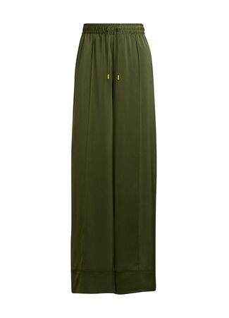 Adidas X Ivy Park Kadın Yeşil Logo Detayı Bol Paça Pantolon L EU