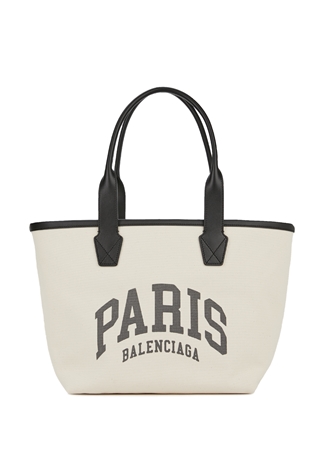 Balenciaga Kadın Cities Paris Jumbo Small Bej El Çantası EU