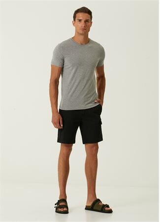 Beymen Club Erkek Siyah Normal Bel Kargo Şort 46 EU