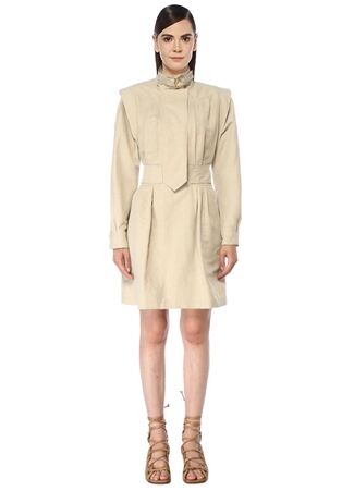 Stella McCartney Kadın ELBİSE Bej 38 IT