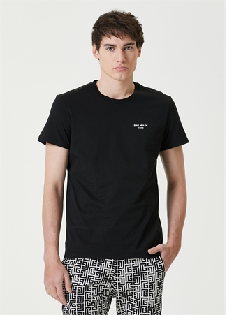 Balmain Erkek Siyah Logo Detaylı T-shirt S EU Balmain Erkek Siyah Logo Detaylı T-shirt S EU