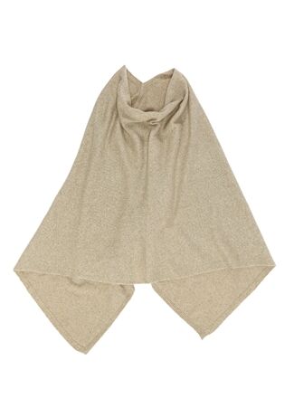 Gaynor Kadın Bej Pelerin Formlu Şal Altın Rengi EU Gaynor Kadın Bej Pelerin Formlu Şal Altın Rengi EU