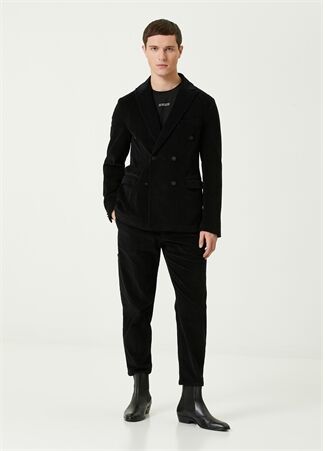 Academia Erkek Siyah Kadife Pantolon 44 IT