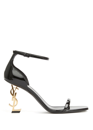 Kadın Siyah Logo Topuk Detaylı Deri Sandalet 39 EU Kadın Siyah Logo Topuk Detaylı Deri Sandalet 39 EU
