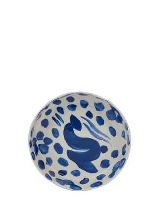 Goho Derin Beyaz Alice Desenli Porselen Kase Çok Renkli Goho Derin Beyaz Alice Desenli Porselen Kase Çok Renkli