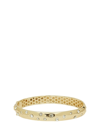 Beymen Collection Kadın Cam Taşlı Metal Bileklik Altın Rengi EU Beymen Collection Kadın Cam Taşlı Metal Bileklik Altın Rengi EU