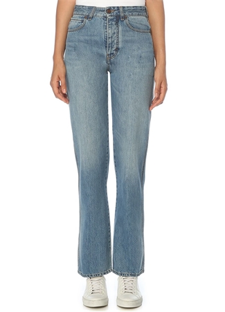 Victoria by Beckham Kadın Arizona Boyfriend Jean Pantolon Mavi 26 US
