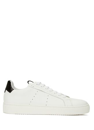 Beymen Club Kadın Beyaz Deri Sneaker Siyah 36 EU
