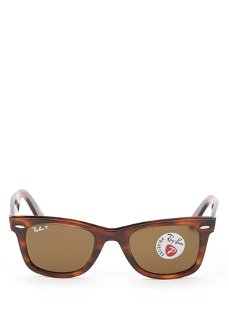 Ray-Ban Turtle Desenli Kare Formlu Güneş Gözlüğü Kahverengi 50 EU Ray-Ban Turtle Desenli Kare Formlu Güneş Gözlüğü Kahverengi 50 EU