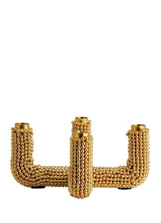 Nordal Fogo Gold 4 Bölmeli Şamdan Altın Rengi