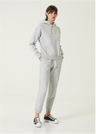 Champion Kadın Gri Beli Bağcıklı Eşofman Altı L EU