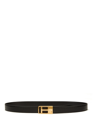 Tom Ford Erkek Siyah Logolu Deri Kemer 05 EU Tom Ford Erkek Siyah Logolu Deri Kemer 05 EU