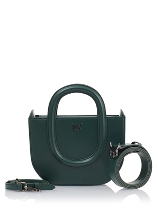 Qimu Kadın Qaila Koyu Yeşil Vegan Deri Omuz Çantası EU Qimu Kadın Qaila Koyu Yeşil Vegan Deri Omuz Çantası EU