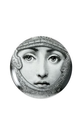 Fornasetti Tema e Variazioni No 95 Porselen Dekoratif Tabak Siyah Fornasetti Tema e Variazioni No 95 Porselen Dekoratif Tabak Siyah