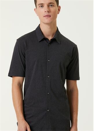 Palzileri Lab Erkek Gri Polo Yaka Kısa Kol Gömlek 50 IT