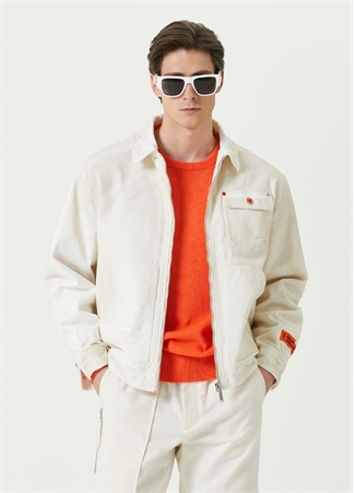 Heron Preston Erkek Mont Beyaz S Eu Heron Preston Erkek Mont Beyaz S Eu