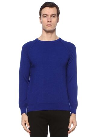 Beymen Club Erkek Mavi Reglan Kollu Yün Kazak S