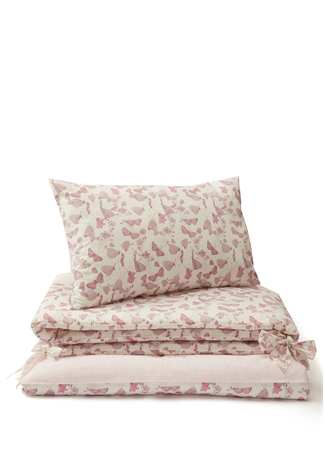 Blumarine Home Altın Rengi Kelebek Desenli 5 Parça Bebek Nevresim Takım Pembe Blumarine Home Altın Rengi Kelebek Desenli 5 Parça Bebek Nevresim Takım Pembe