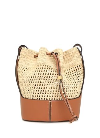 Loewe Kadın Ballon Small Bej Garnili Deri Omuz Çantası EU Loewe Kadın Ballon Small Bej Garnili Deri Omuz Çantası EU